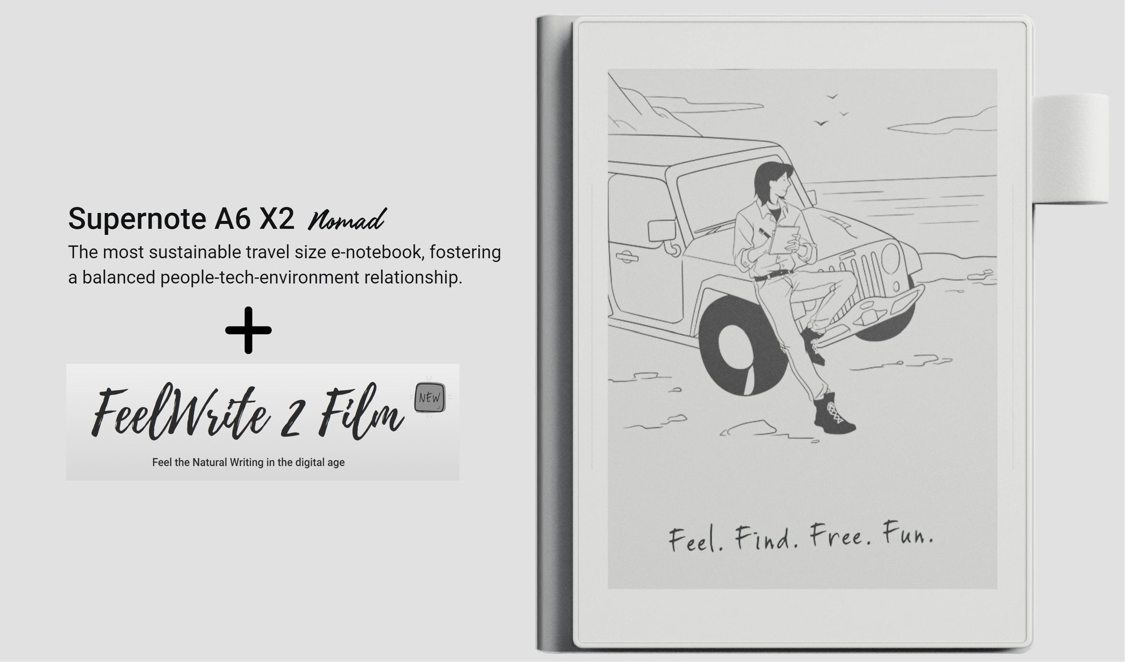 E-Ink新品：模組化電池與透明背蓋──突破傳統的7.8吋Supernote A6 X2 Nomad – E-Reader Pro